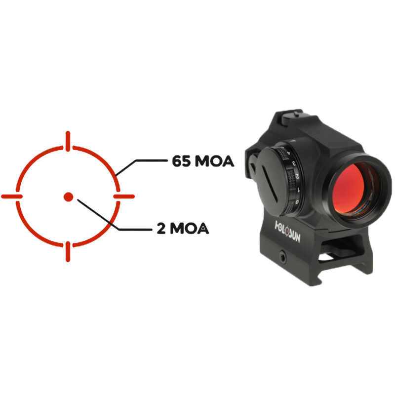 Holosun HS-503R 20mm Multi Reticle Red Dot Reflex Optic W/ High & Low ...