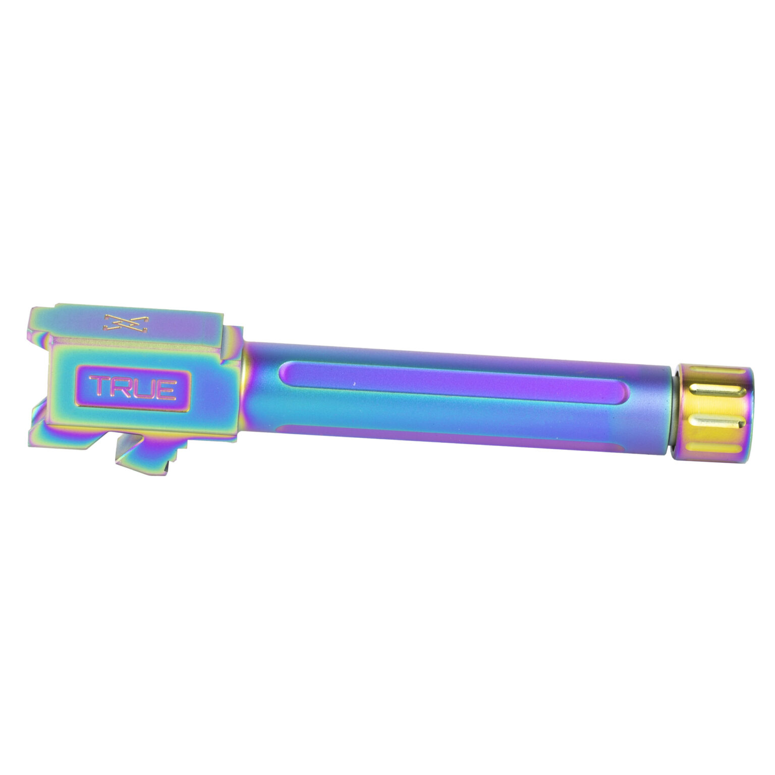 True Precision Fluted Barrel 9MM Rainbow PVD Threaded For Glock 19 ...