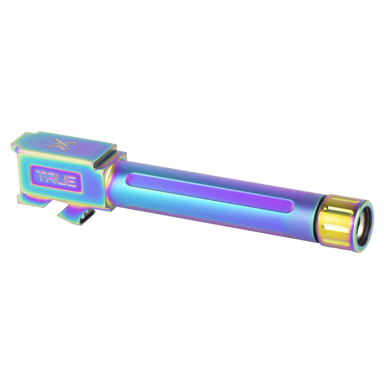 True Precision Fluted Barrel 9MM Rainbow PVD Threaded For Glock 19 ...