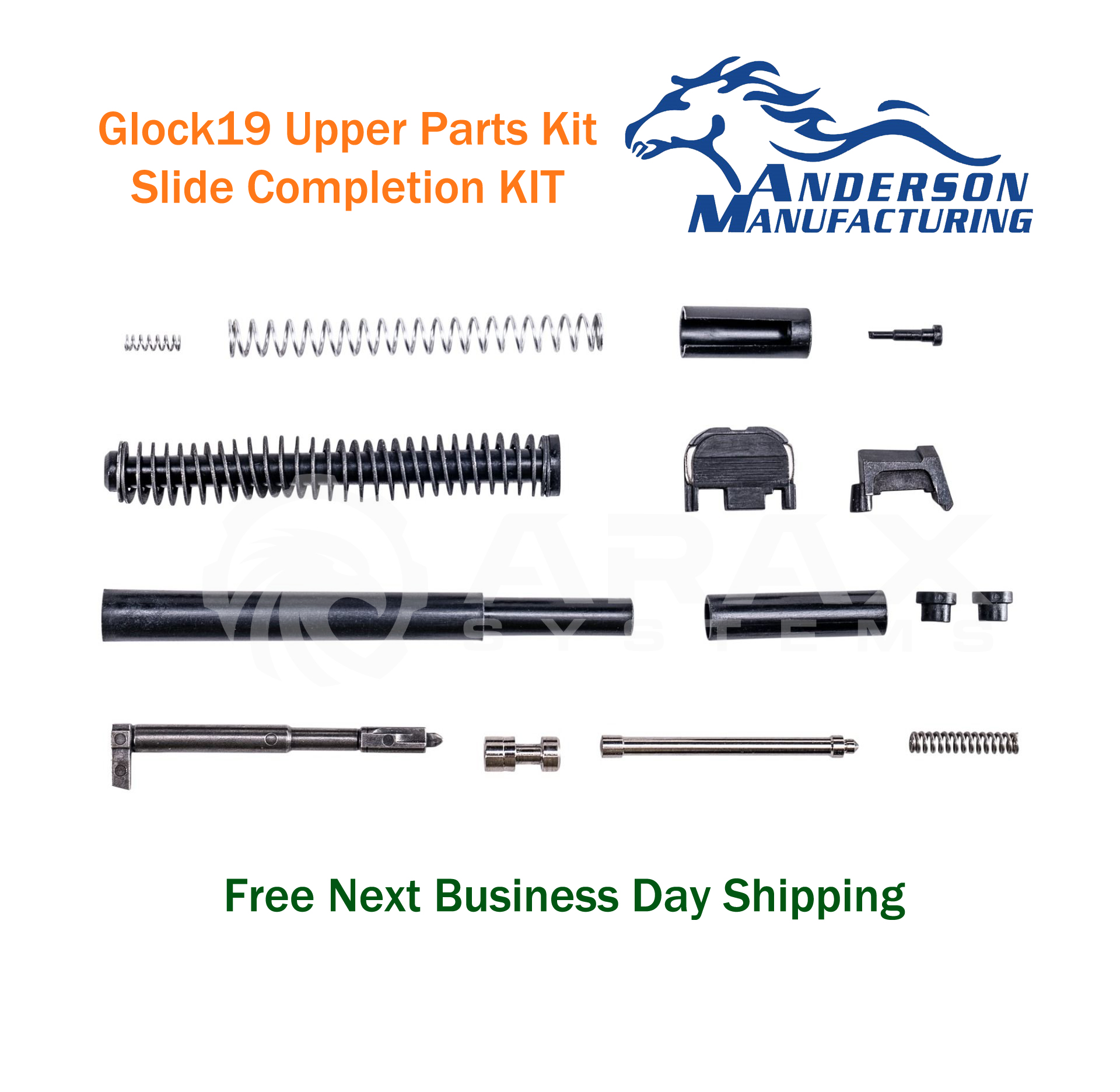 Anderson KIGER-9C Stripped Slide Glock 19 Compatible for G19 Combo ...