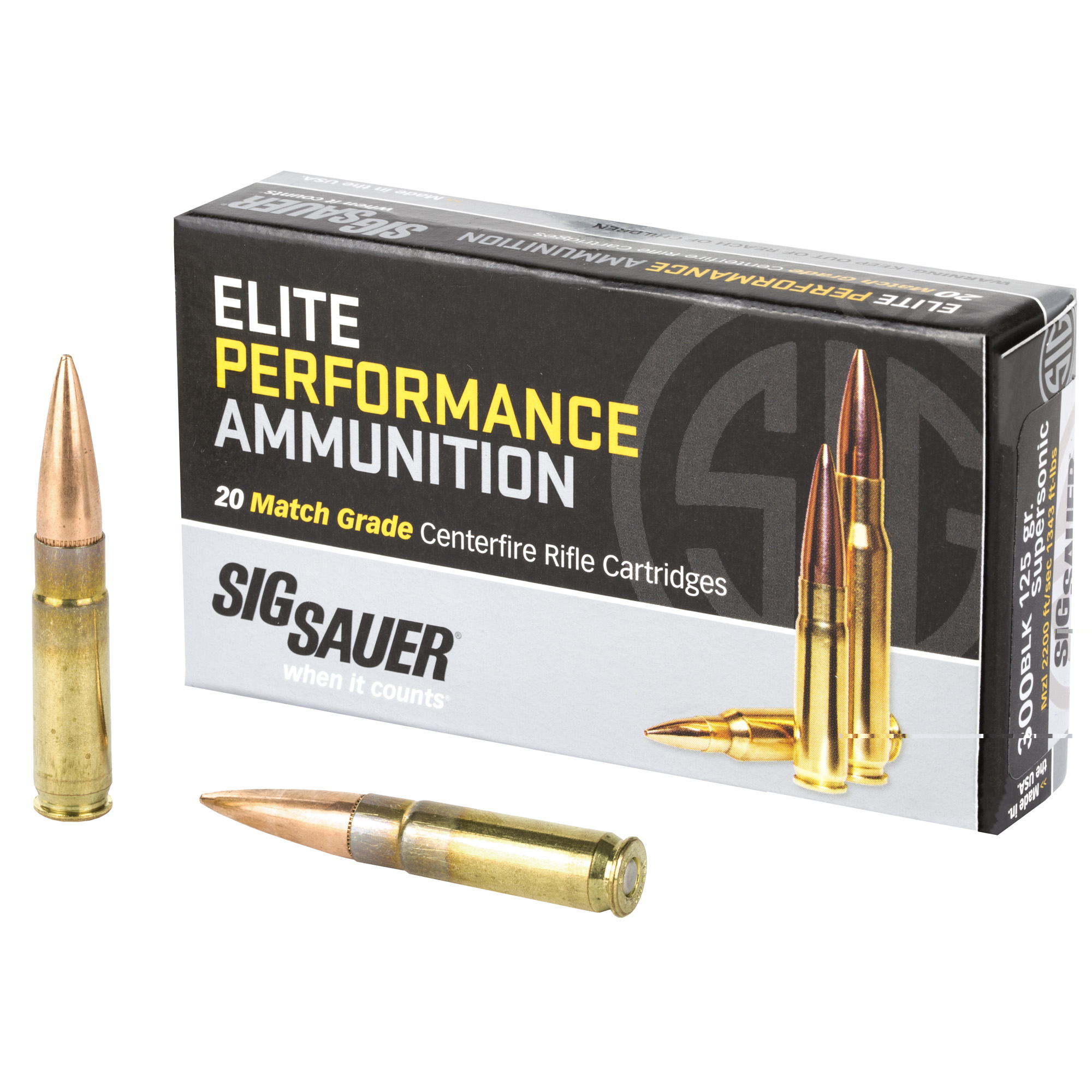 Sig Ammo 300blk 125gr Otm 20/500 - ARAX Systems